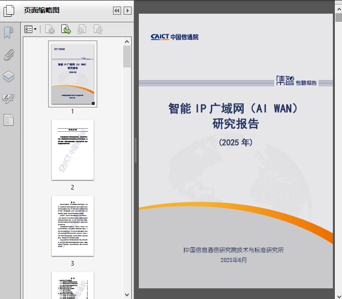 2025智能IP广域网（AI_WAN）研究报告（信通院）38页 - 资料下载 - 经管资料网